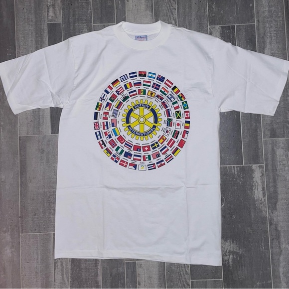 AllSport Proweight | Shirts | Vintage Rotary International World Flags ...